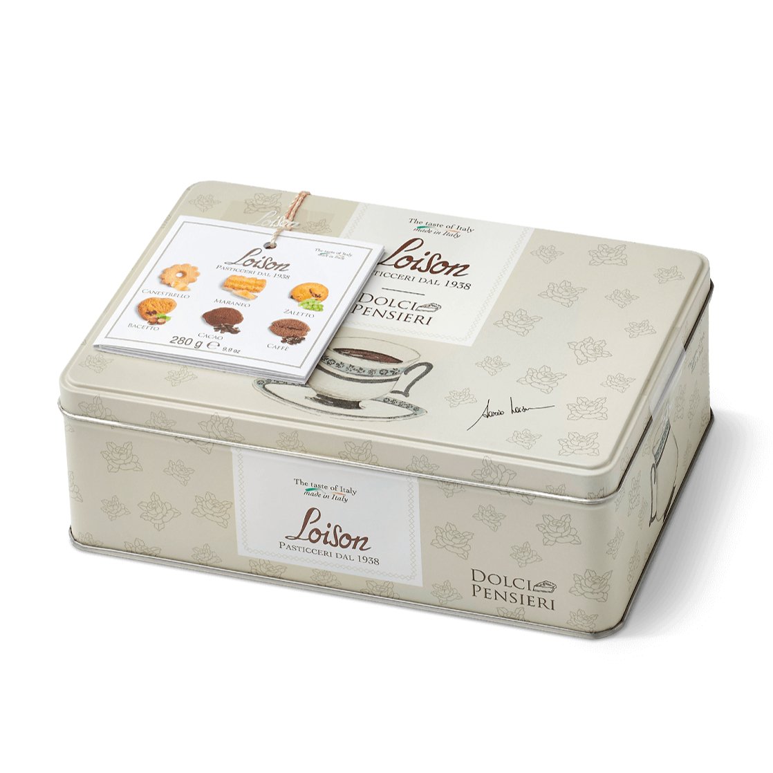 Loison Italian Assorted Shortbread Biscuits Tin – 6 Flavours (Canestre ...
