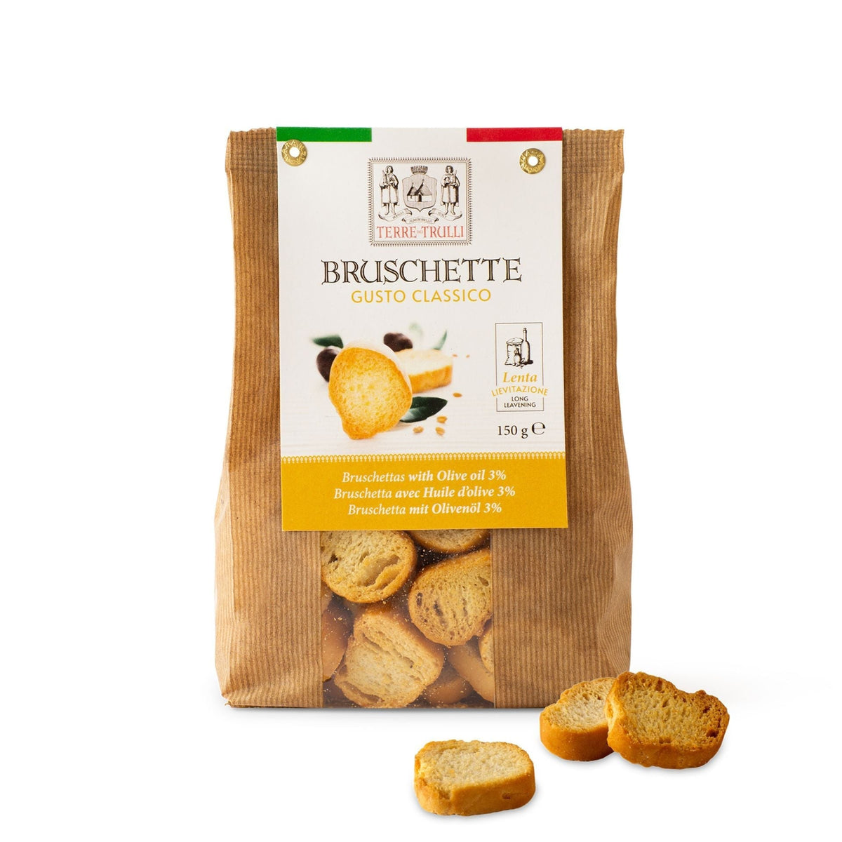 Terre dei Trulli Bruschetta with Olive Oil 150g | Shop Feast Italy